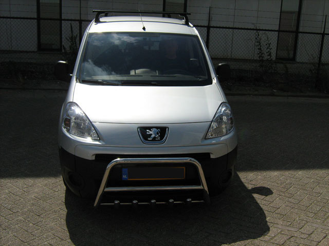 CITROEN BERLINGO PEUGEOT PARTNER CHROME AXLE NUDGE A-BAR BULL BAR 2008 ...