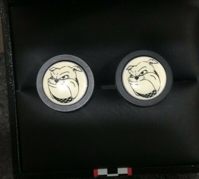 NEW BRM Bernard Richards Manufacture stainless steel cufflinks bulldog ...