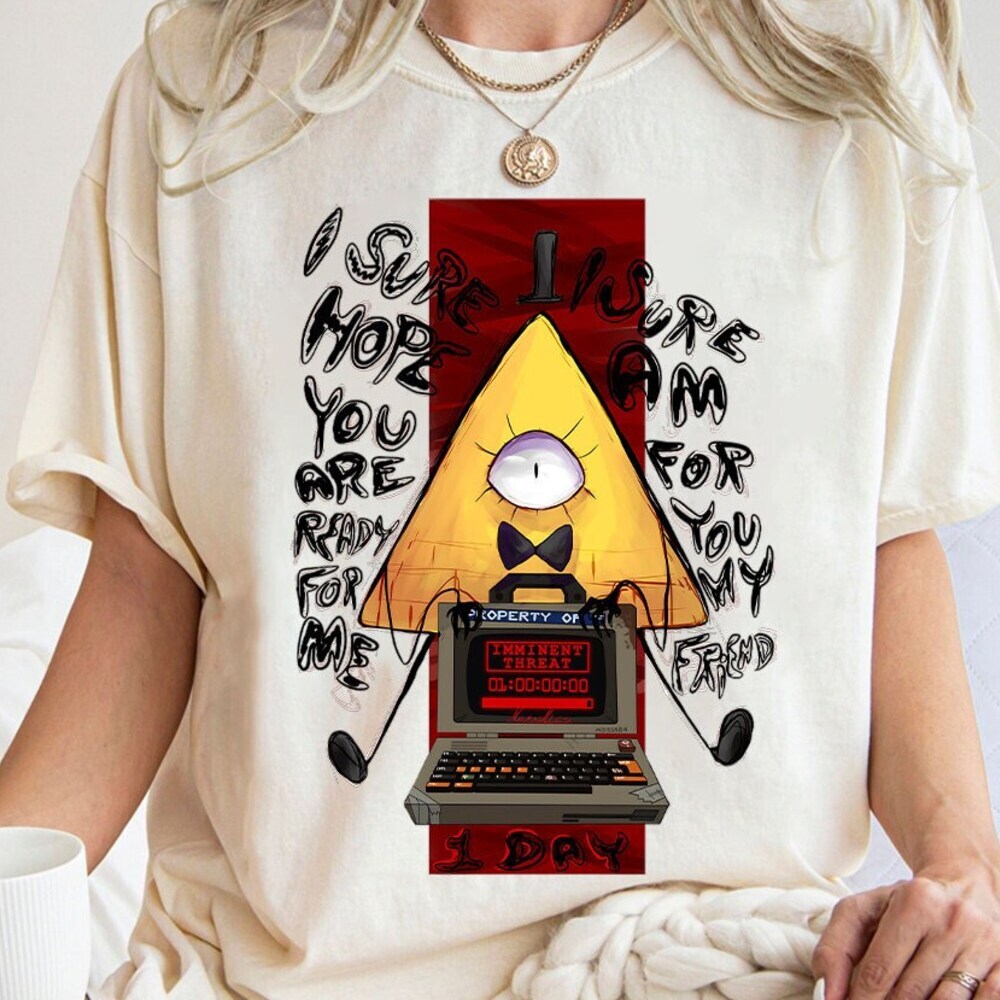 Crazy Bill Cipher Time Shirt, Bill Cipher Mystery Gra… - Gem