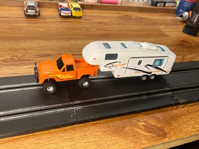 Unique Custom Lifted Pickup with 5th Wheel Camper Slot Car | eBay