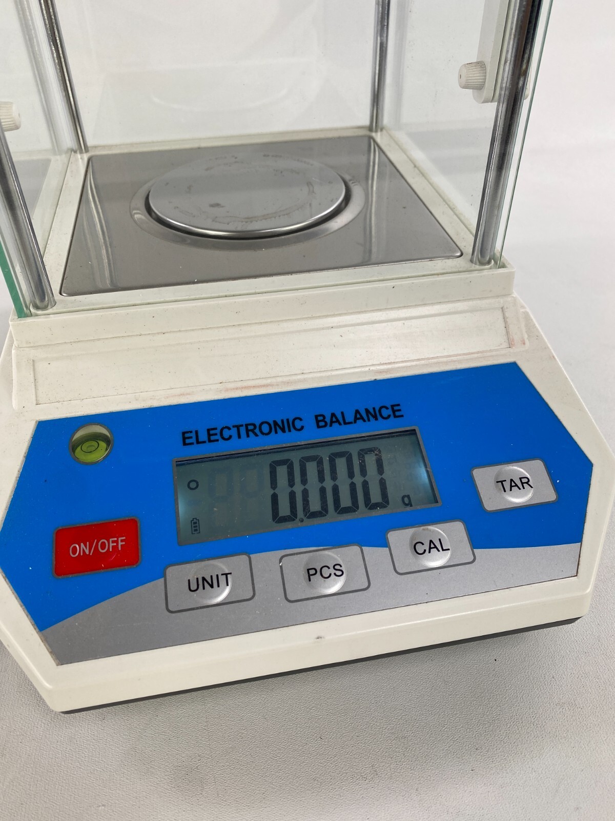 Electronic balance scale glass cover Model 2003 Max: 200g d:0.001g e:0 ...