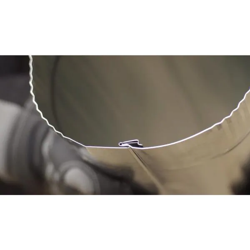 Round Metal Duct Pipe 8 in x 5 ft. Heating Cooling HVAC Crimped ...