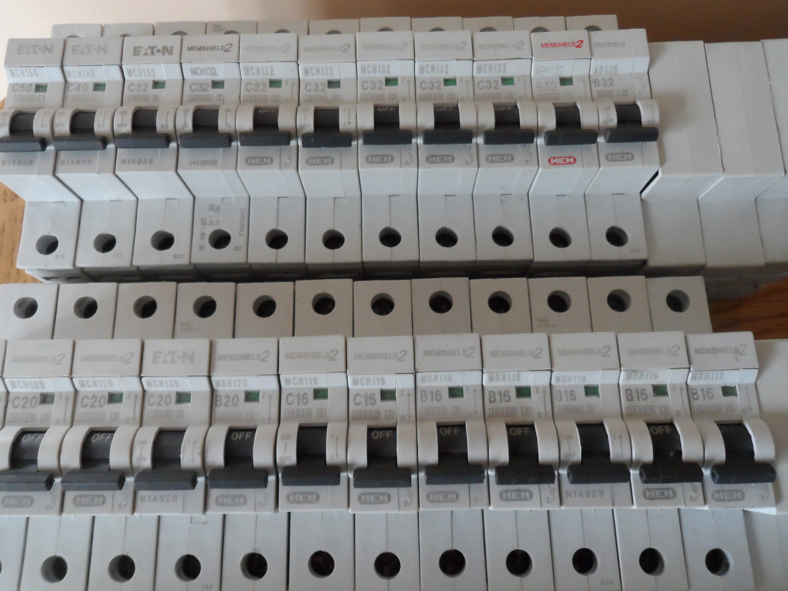 MEM Memshield 2 MCB Circuit Breaker 6A 10A 16A 20A 32A 40A 50A 63A Type ...