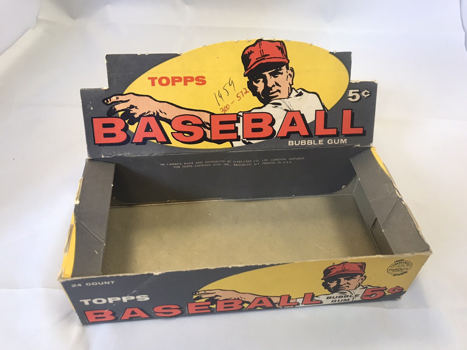 1959 TOPPS BASEBALL 5 CENT EMPTY DISPLAY BOX RARE | eBay