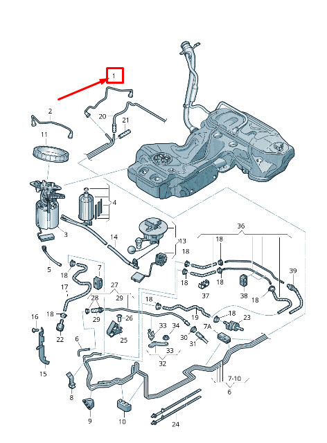 Fuel Line 8K0201220D 2014 Audi S4 for sale online | eBay
