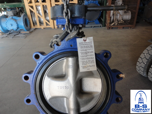 Butterfly Valve 14" 150 RF Lug Style Stainless Disc Gear Op AMRI KSB ...