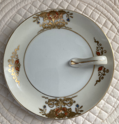 Noritake Morimura Japan Gold Encrusted Nappy Handled Lemon Dish ...