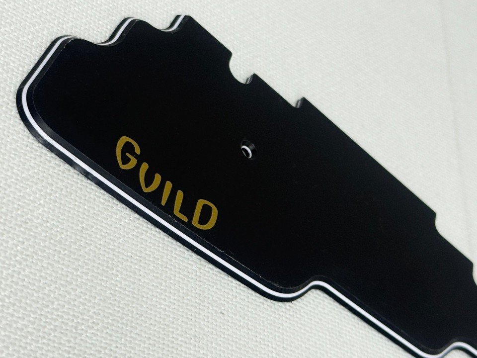 Black 3-Ply For Fit Guild Starfire Hollow Body Style Guitar Pickguard ...