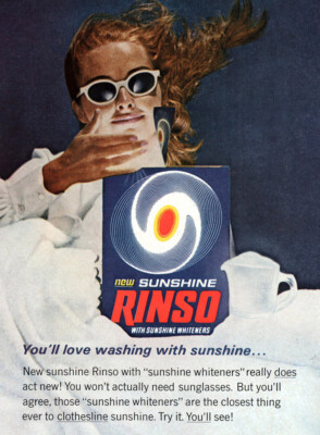1967 Rinso: Love Washing With Sunshine Vintage Print Ad | eBay