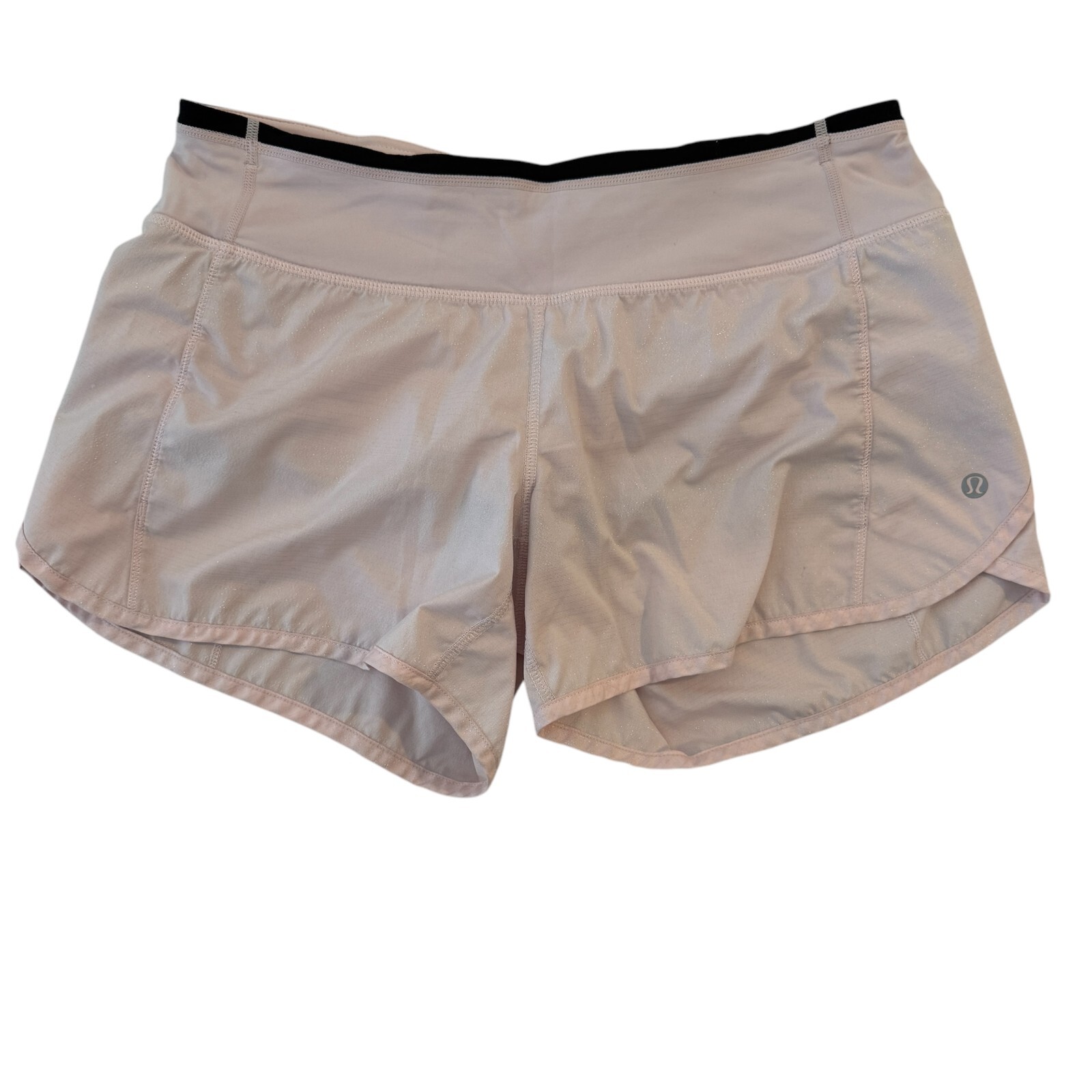 Lululemon Speed Up Lined Light Pink Glittered Short 6 (Sticker Stamped ...
