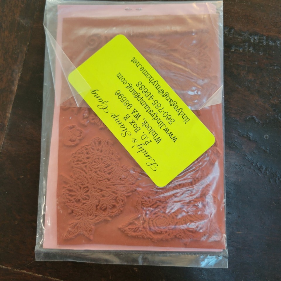 Lindy's Stamp Gang Rubber Stamps Crocus Cherry Blossom Rose Pansy | eBay