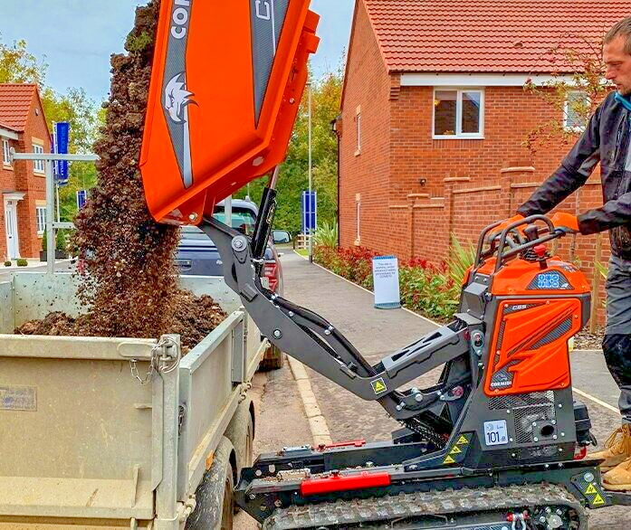 Cormidi C55 Hi Tip Tracked Dumper - Honda engine - 716mm wide | eBay UK