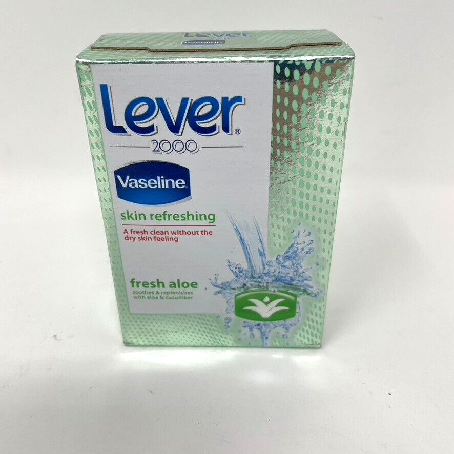 4 - Lever 2000 Fresh Aloe & Cucumber Soap Bars With Vaseline Old ...