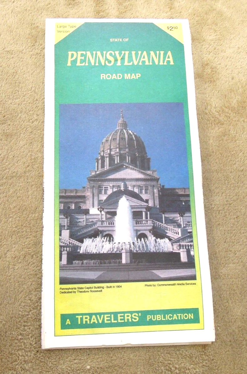 Lot Of 3 Vintage Road Maps Brochures Pennsylvania State, Attractions ...