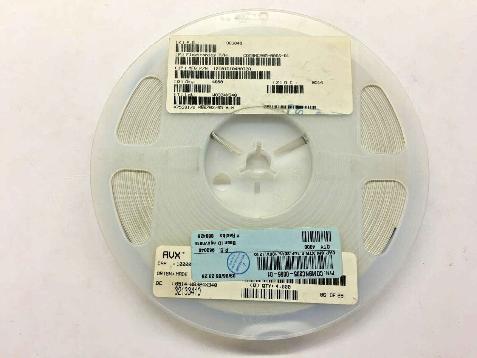 (4,000 PIECE REEL) 12101C104MAT2A, AVX, CAP CER 0.1UF 100V X7R 1210 | eBay