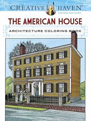 Adult Coloring The American House Architecture Coloring Book [Adult ...