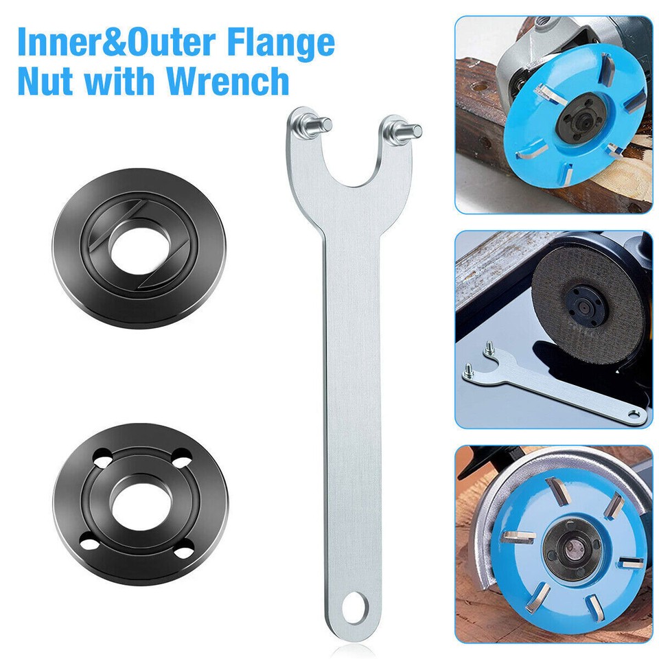5/8"-11 Angle Grinder Spanner Wrench Flange Lock Nut Set For Dewalt ...