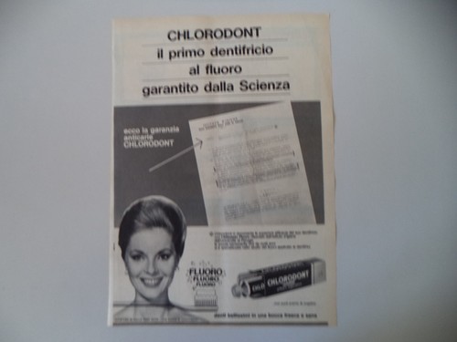advertising Pubblicità 1964 DENTIFRICIO CHLORODONT e VIRNA LISI | eBay