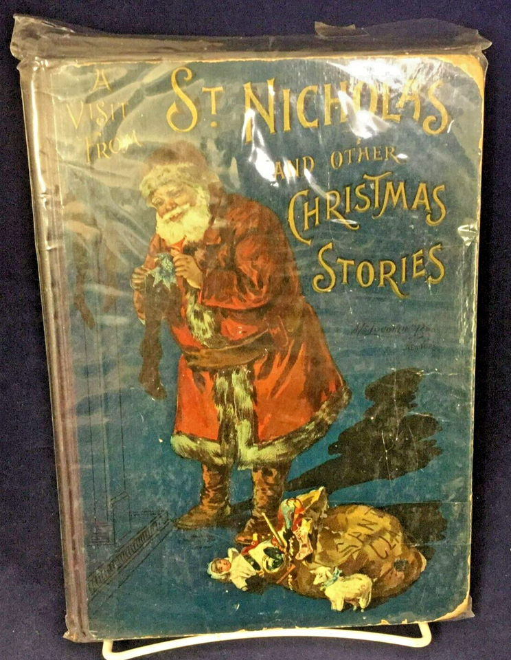 Antique Book A Visit From St. Nicholas c 1902 McLoughlin Brothers ...