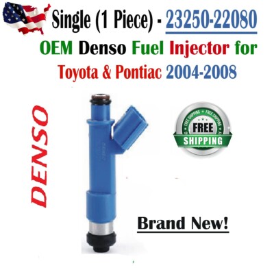 BRAND NEW Genuine Denso x1 Fuel Injector For 2004-2008 Toyota & Pontiac ...