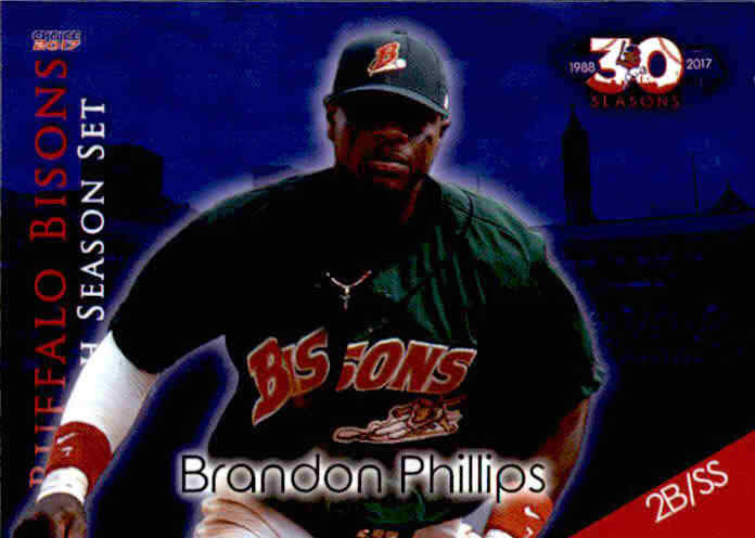 2017 Buffalo Bisons 30th Season Choice #18 Brandon Phillips - NM ...
