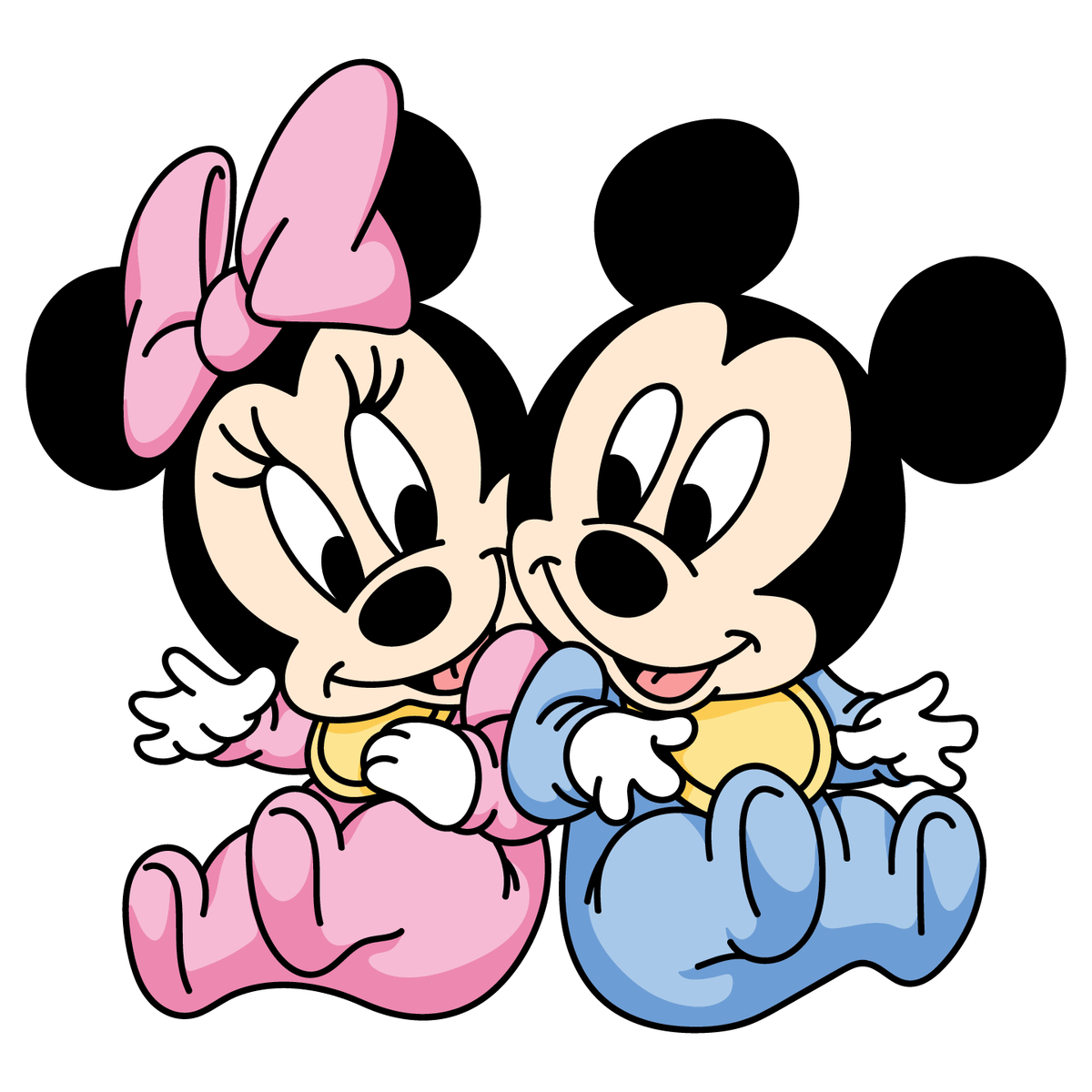 Bebe Minnie Y Mickey Mouse