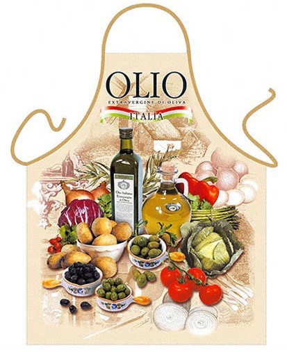 Olive oil cooking kitchen apron Italian food foodie EVOO unisex Made in ...