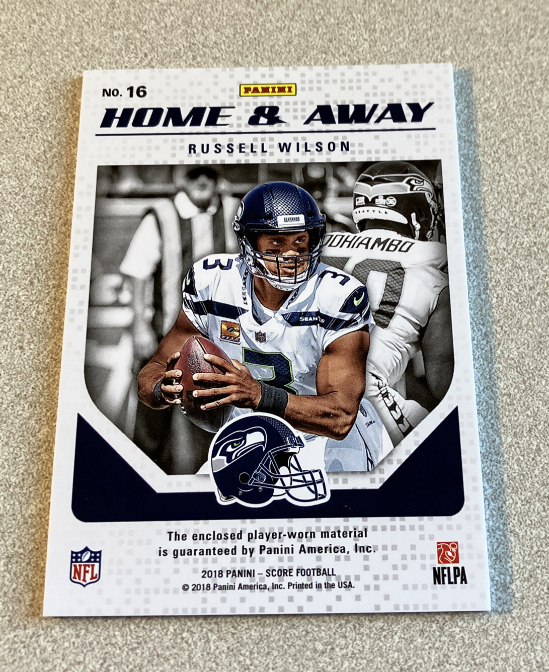 2018 Panini Score Home & Away #16 Russell Wilson Seahawks See Note | eBay