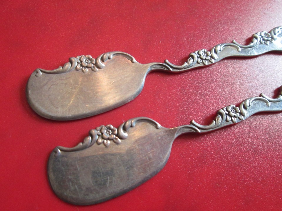 Two Antique - GEORGE SHIEBLER - STERLING - BUTTER SPREADERS - Unknown ...