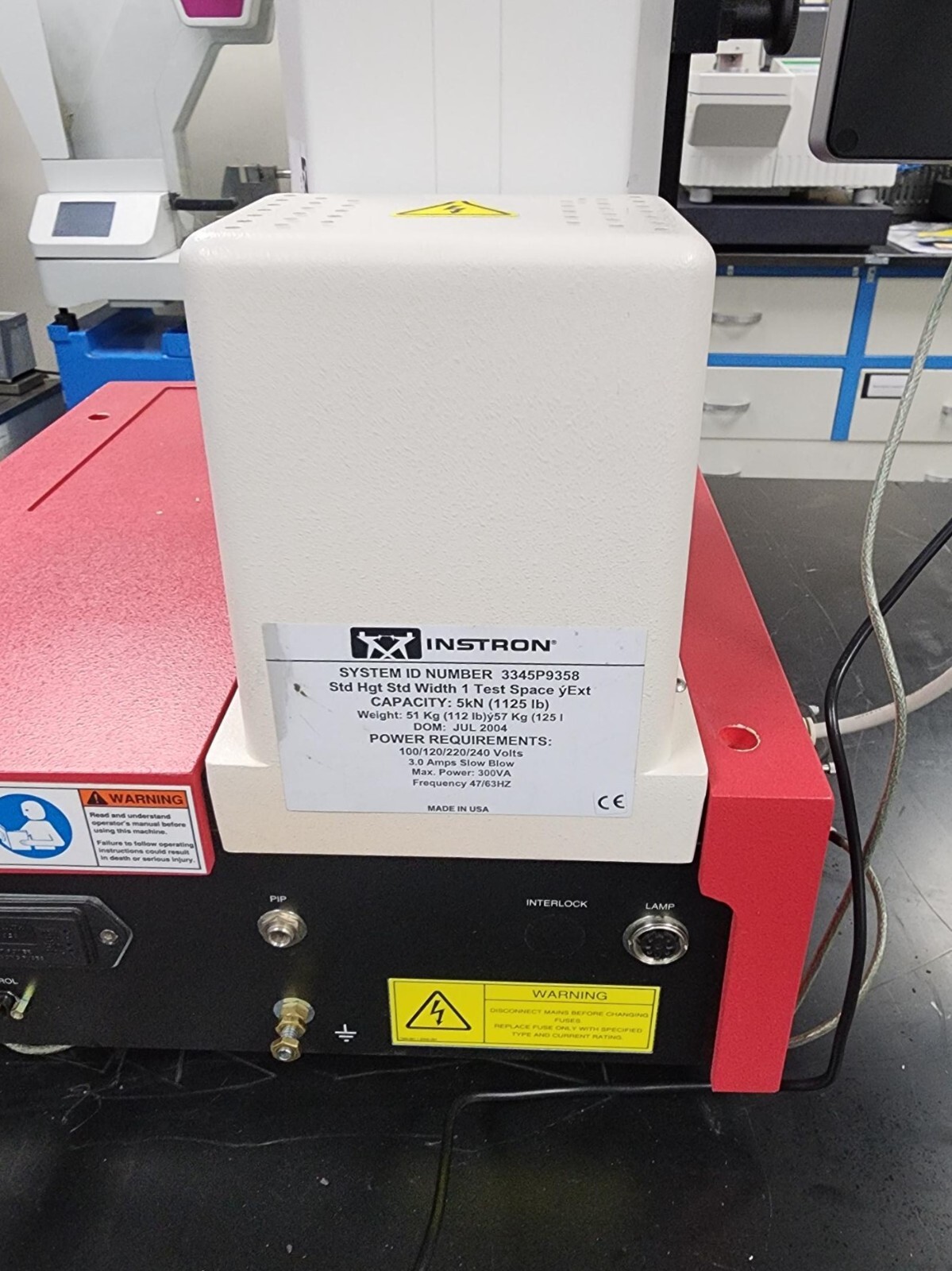 Instron 3345 Tensile/Compression Universal Testing Machine | eBay