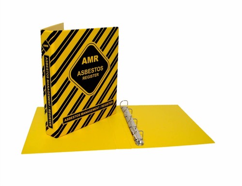 Asbestos Management Register AMR Binder 3D 25mm For A4 Paper PVC Yellow ...