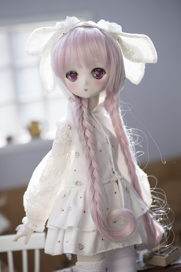 1/6yosd BJD Clothes Hooded Dress Sheep Suit Lace Deco DF LUTS AI AS DZ ...