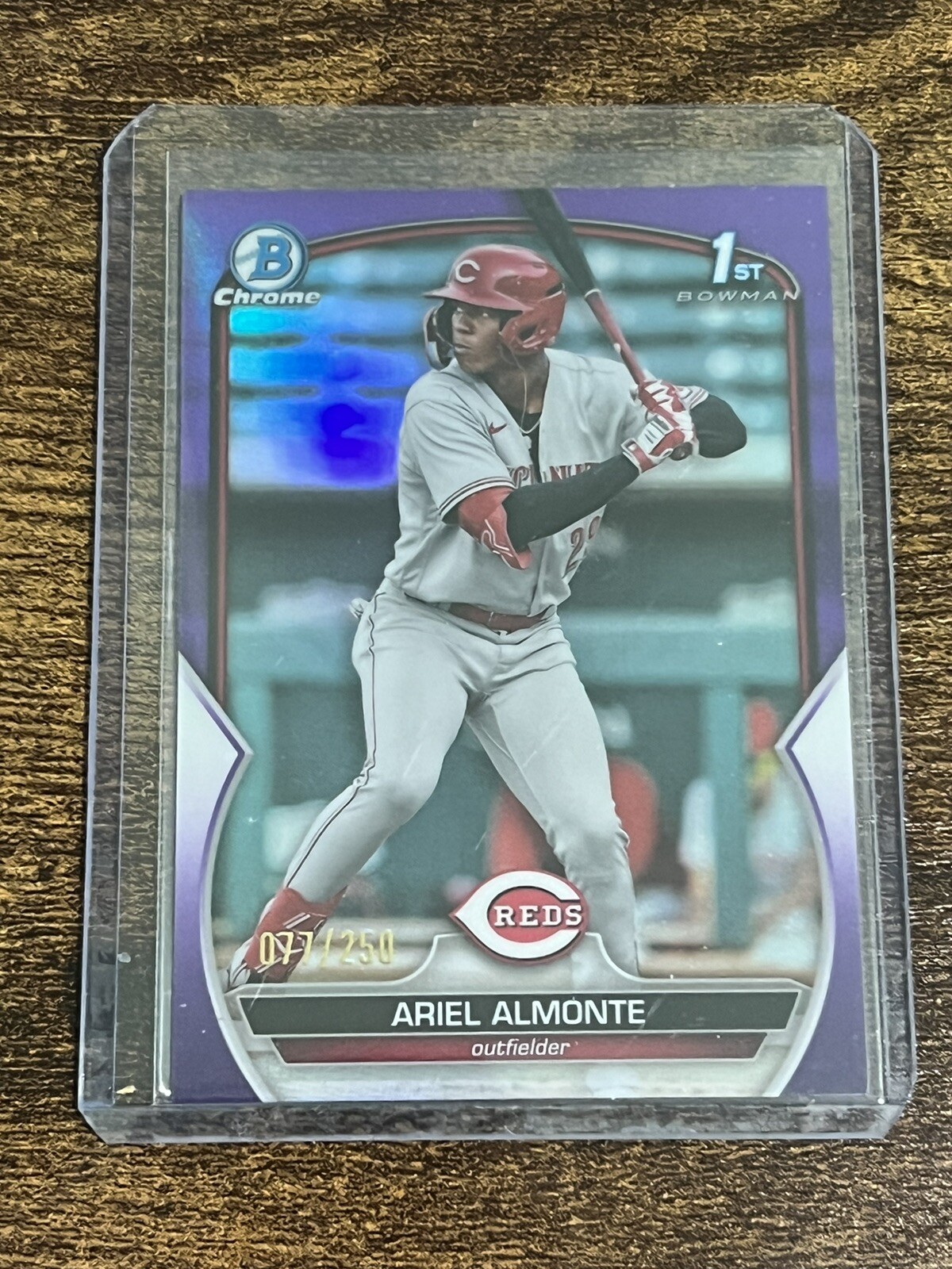 2023 Bowman - Chrome Prospect Autographs Purple Refractor #CPA-AA Ariel ...