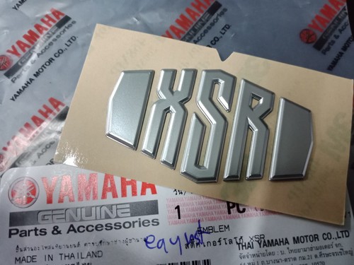 EMBLEM FIT YAMAHA XSR LOGO DECAL STICKER RASIN SILVER XSR ALL YEAR | eBay