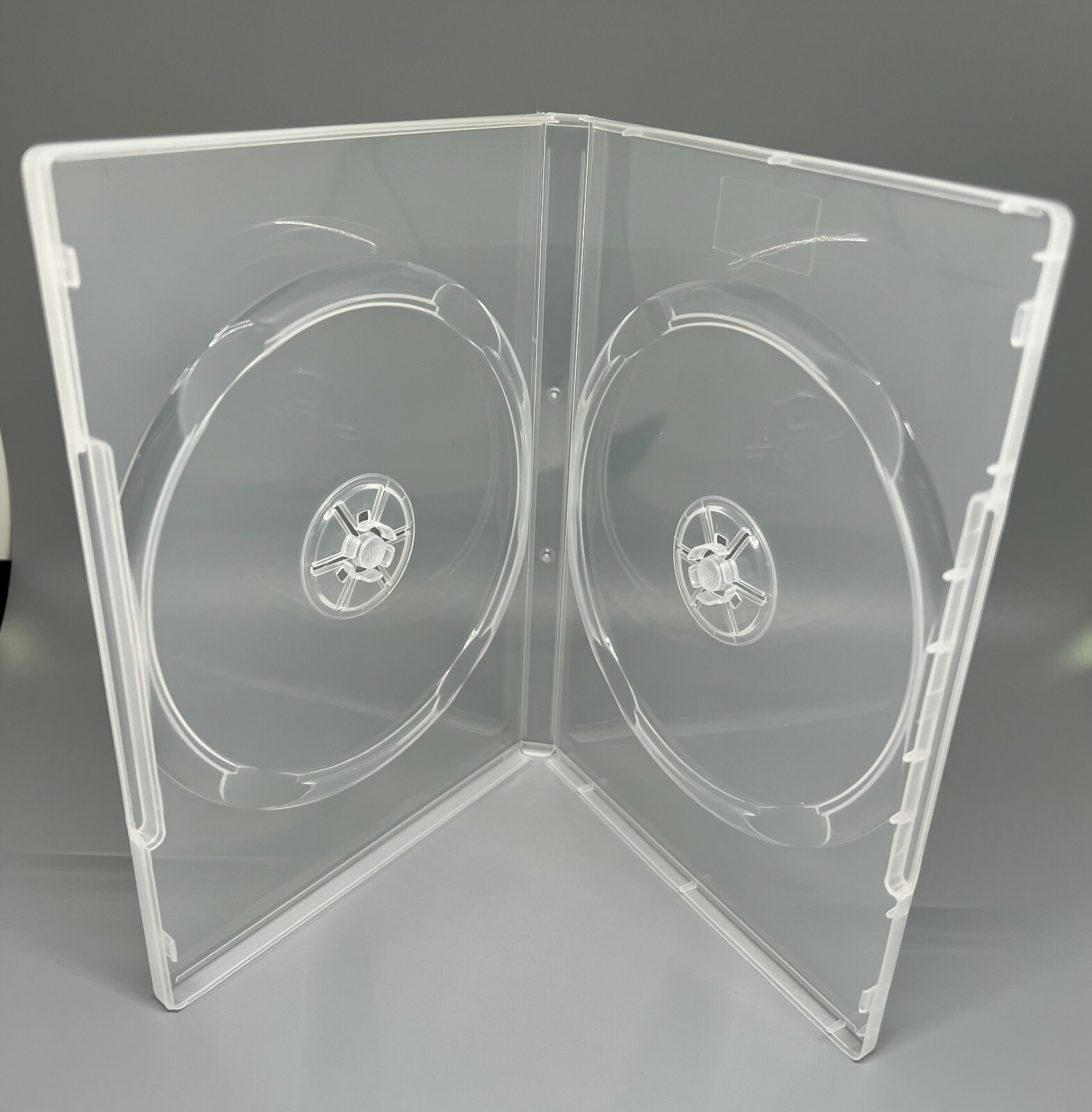 2 14MM DOUBLE DVD CASE WITH SLEEVES, SUPER CLEAR | eBay
