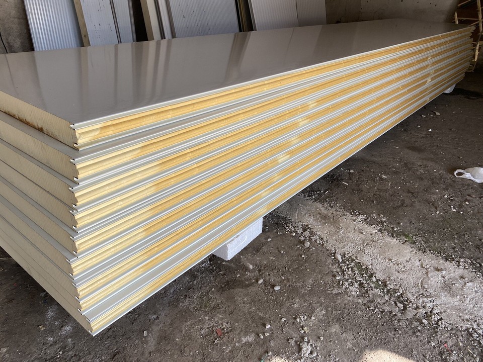 Flat White Insulated Panels:1100mm Wide,different lengths ,80mm & 100mm ...