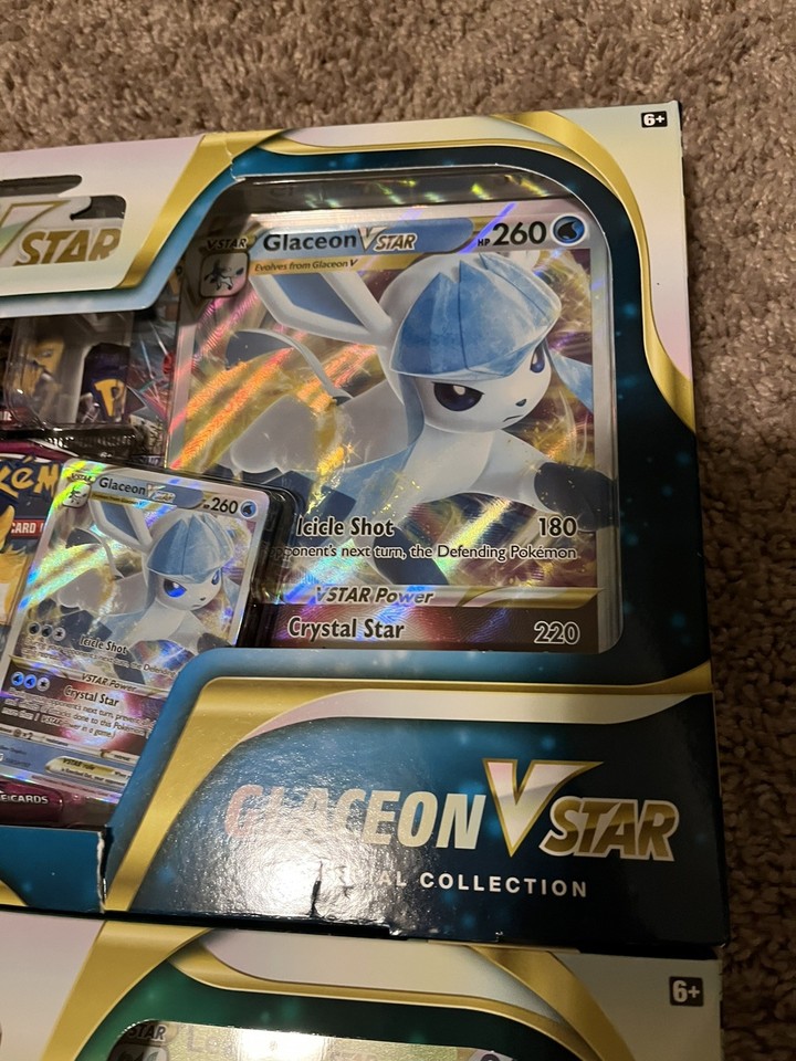 Pokémon TCG Glaceon & Leafeon VSTAR Special Collection Box SETS ...
