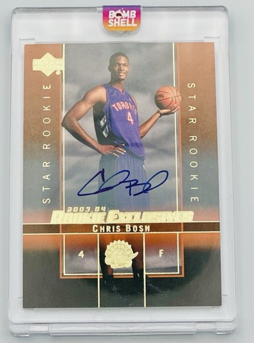 2003-04 Upper Deck Rookie Exclusives - Star Rookie Chris Bosh #A4 ...