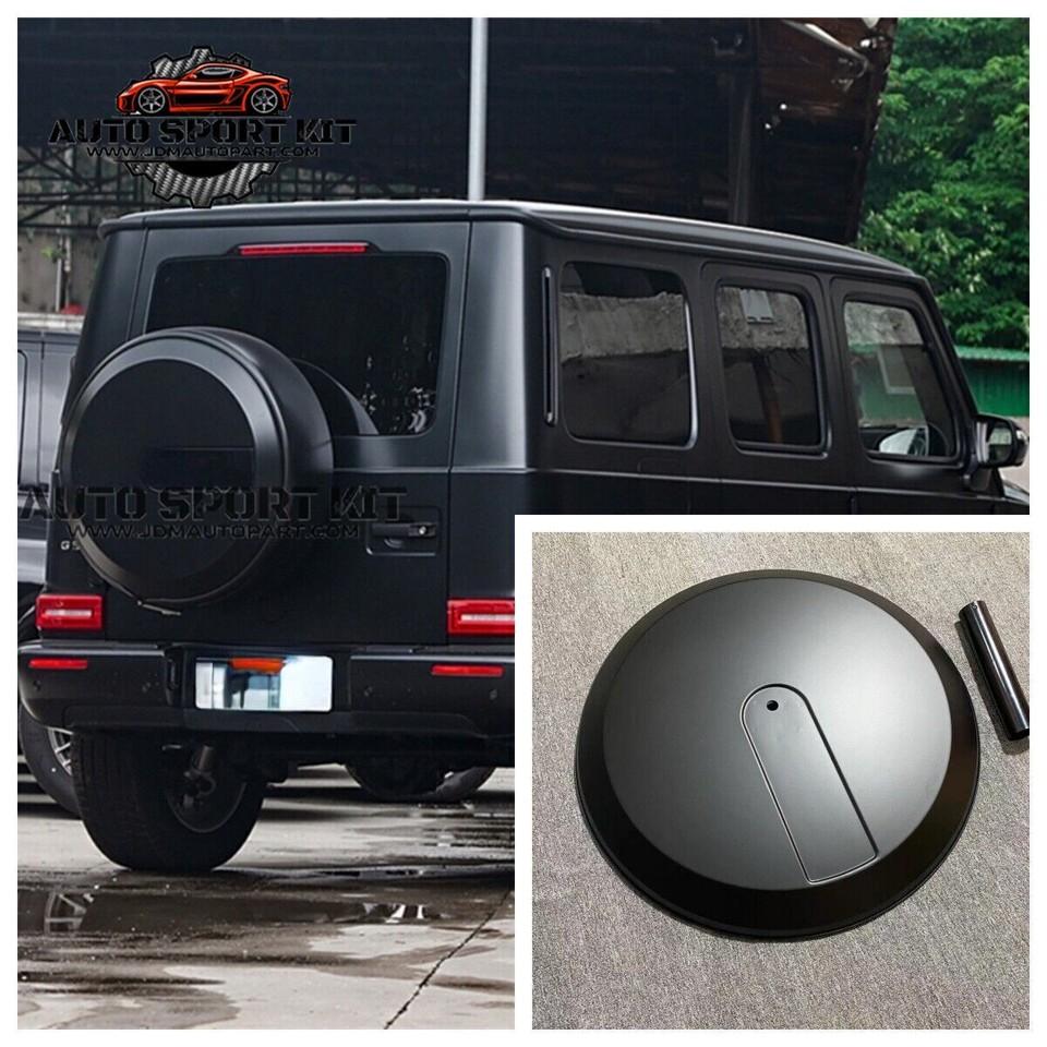 Black Matte Spare Tire Ring Wheel Cover For Mercedes Benz G Wagon W463 ...