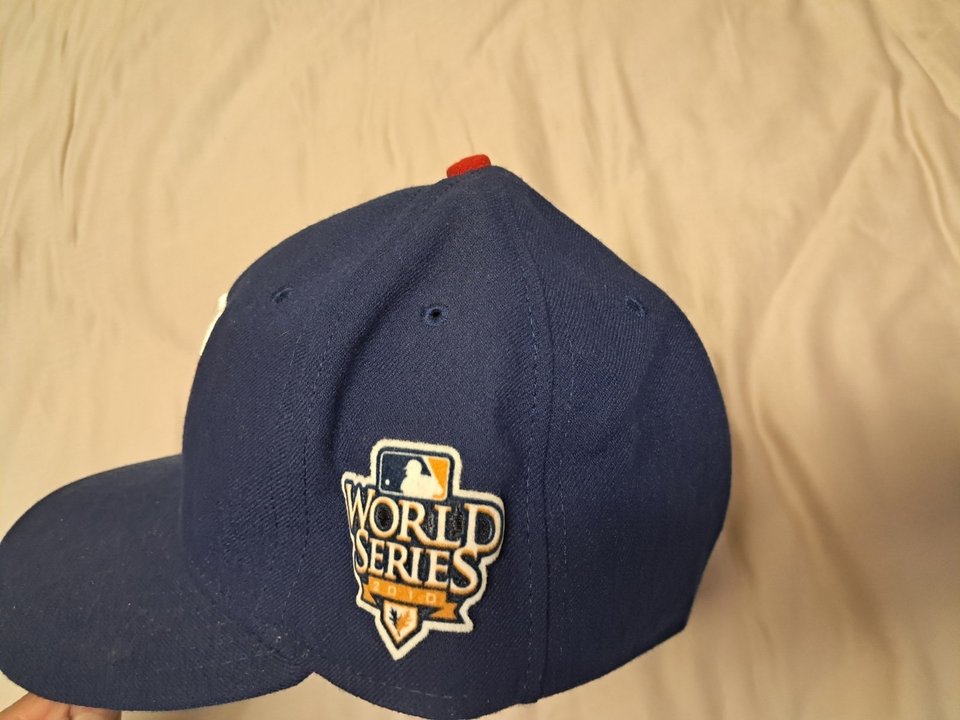 MLB Texas Rangers World Series 2010 Hat Cap Sz: 7-3/8 New Era 59Fifty ...