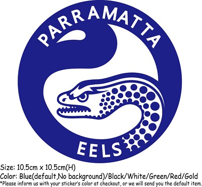 PARRAMATTA EELS Car Sticker Reflective Stickers Decals Best Gift BLU ...
