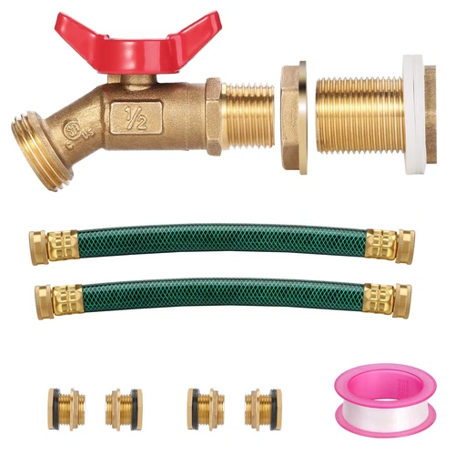 Rain Barrel Brass Quarter Turn Ball Valve Spigot Bulkhead Fitting ...