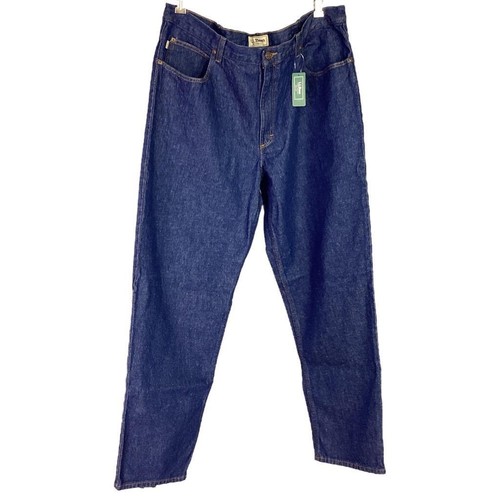 LL Bean Jeans Men 40 X 32 Blue Double L Relaxed Straight Cotton Dark ...