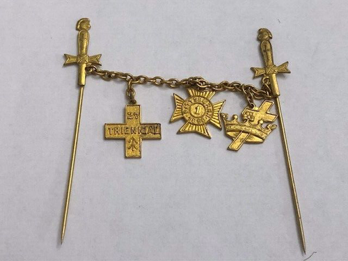1898 PITTSBURG 27th Triennial Conclave Medallion Pin Commandery | eBay
