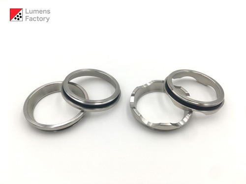 Smooth Stainless Steel Crenelated Bezel Ring for Surefire Z44, 6P 9P C2 ...