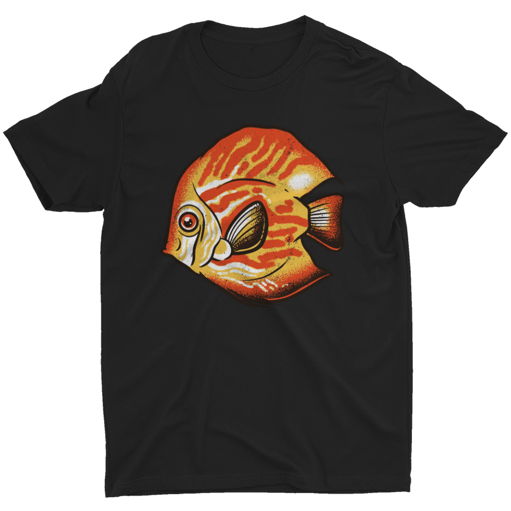 Tropical Discus Fish Sea Life T Shirt Beach Ocean Aquarium Lover ...