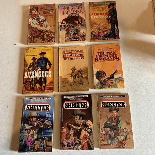 LOT OF 9: ADULT WESTERN Paperback Books MIXED AUTHORS VINTAGE !!!! | eBay