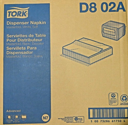 TORK White Dispenser Napkins 6000ct D802A Full CASE/MORNAP | eBay