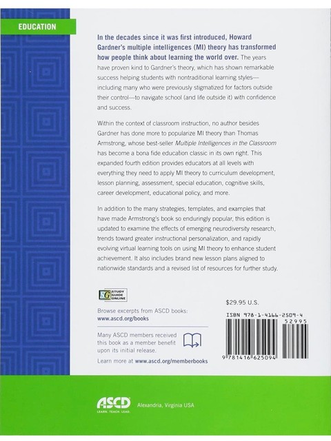 Multiple Intelligences in the Classroom by Thomas Armstrong (2017 ...