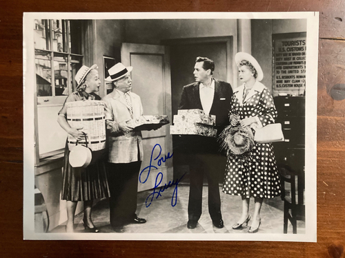 Lucille Ball Signed Autograph Signature 10x8 B&W Glossy "I Love Lucy ...